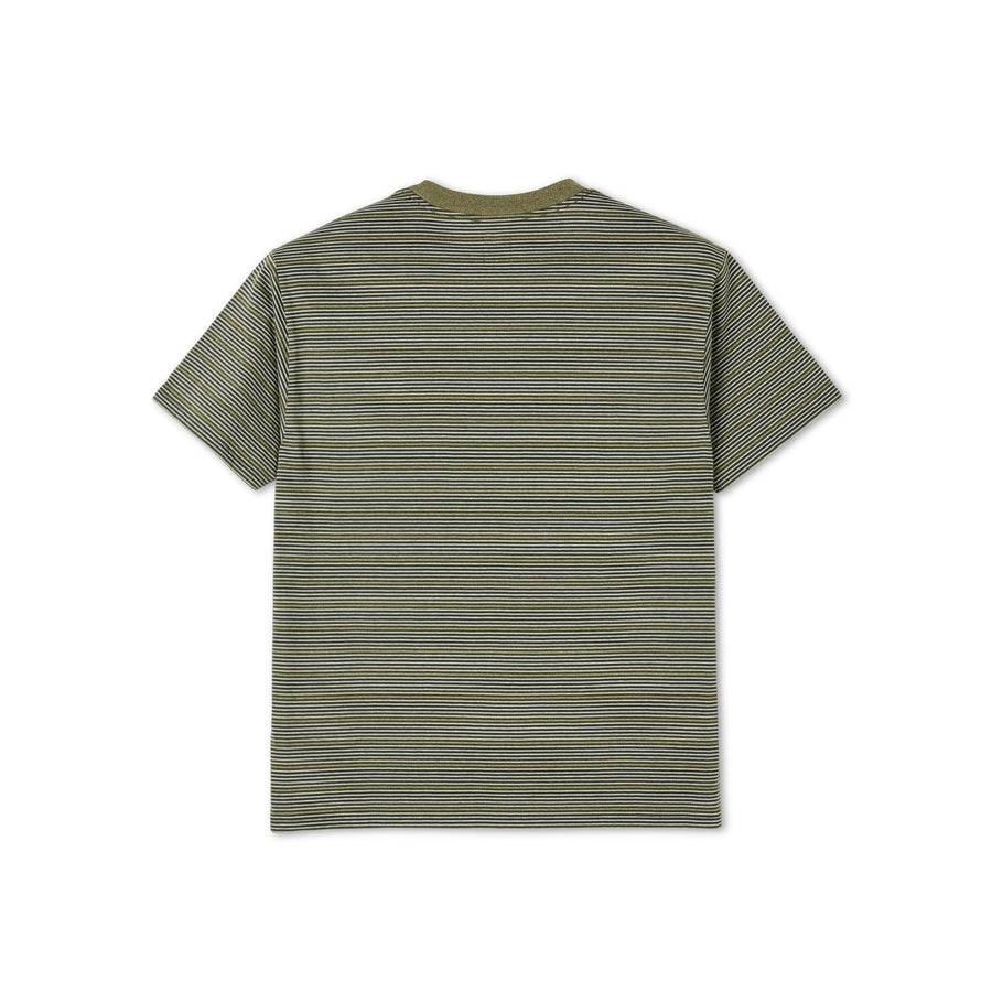 Pocket Tee | Stripe - Army Green – Polar Skate Co.